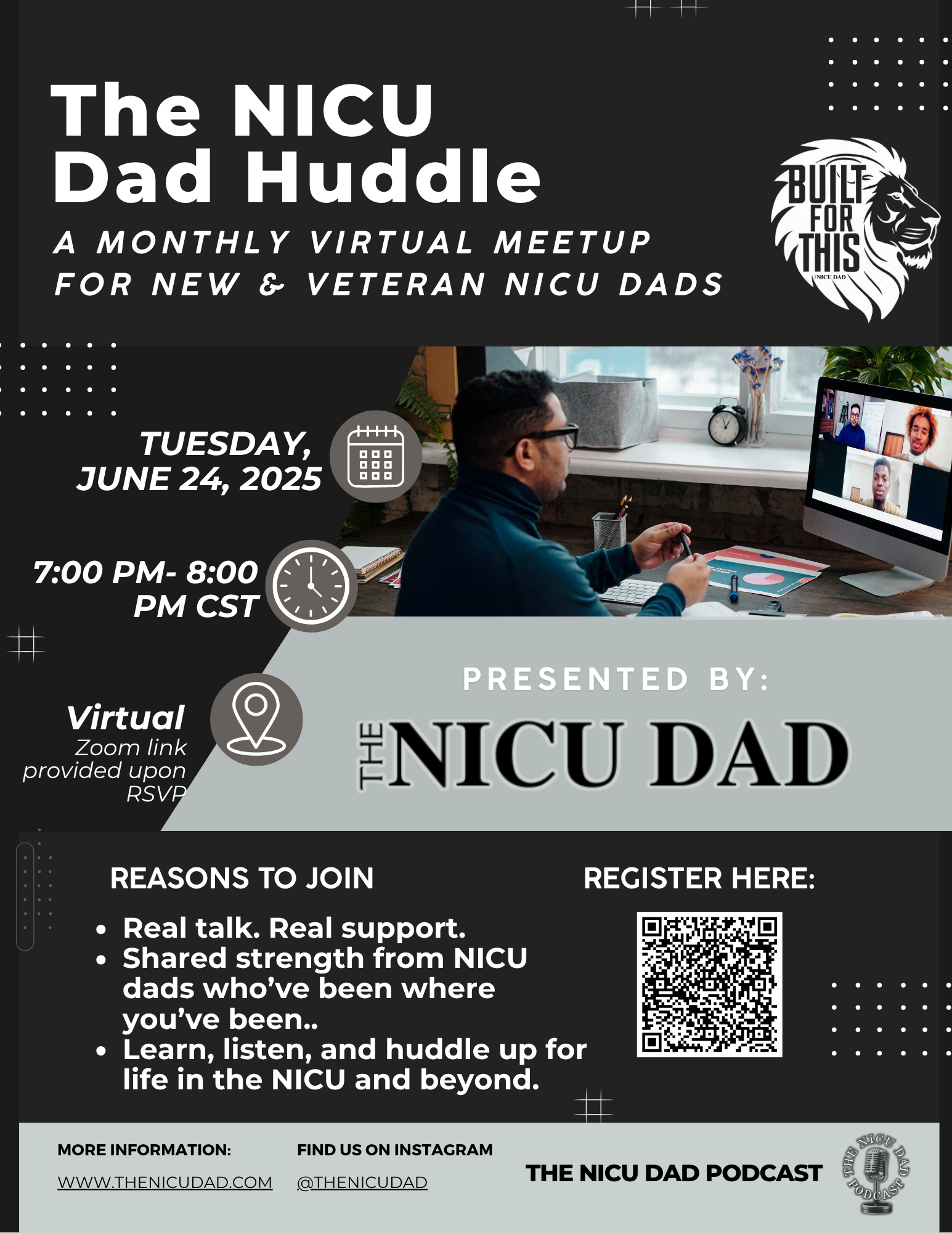 BUILT FOR THIS: The NICU Dad Huddle